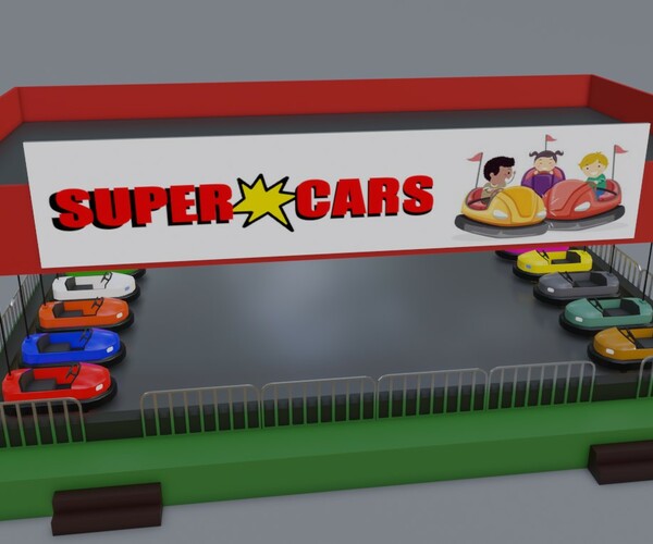 ArtStation - Beat Cart - Amusement Park - Parque de Diversoes Low-poly ...