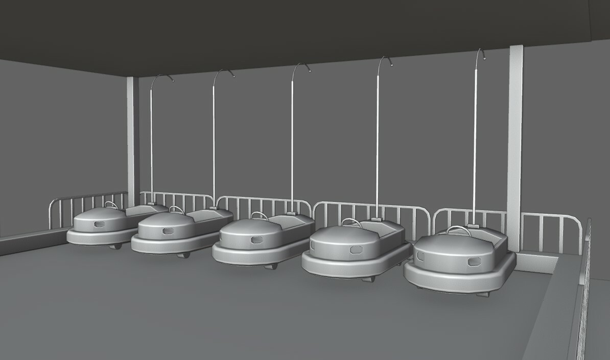 ArtStation - Beat Cart - Amusement Park - Parque de Diversoes Low-poly ...