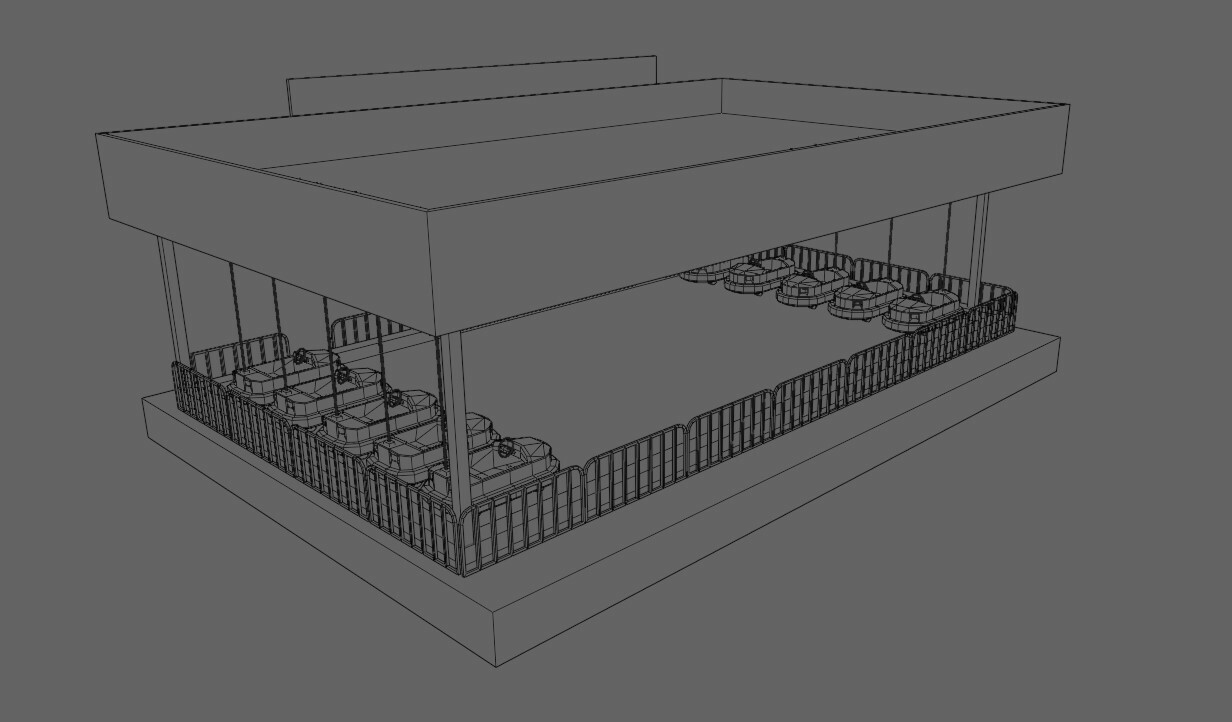 ArtStation - Beat Cart - Amusement Park - Parque de Diversoes Low-poly ...