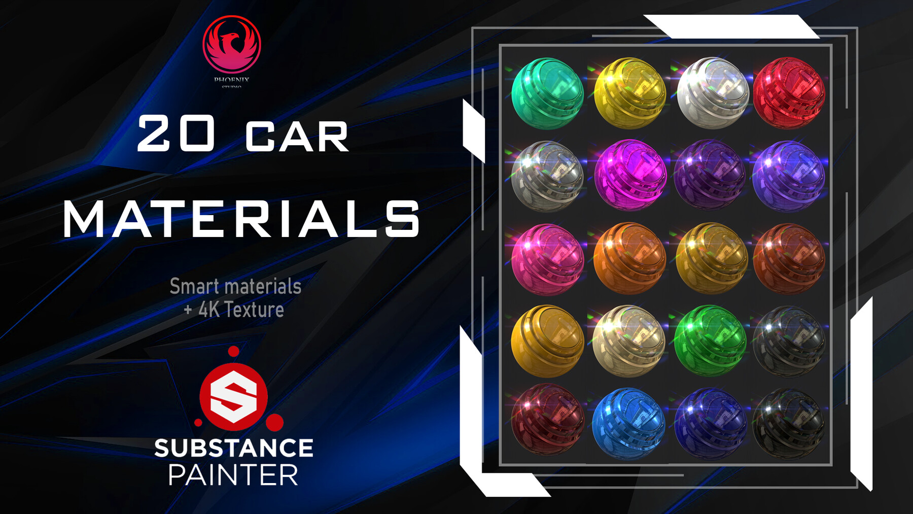 ArtStation - 20 Car Materials | Game Assets
