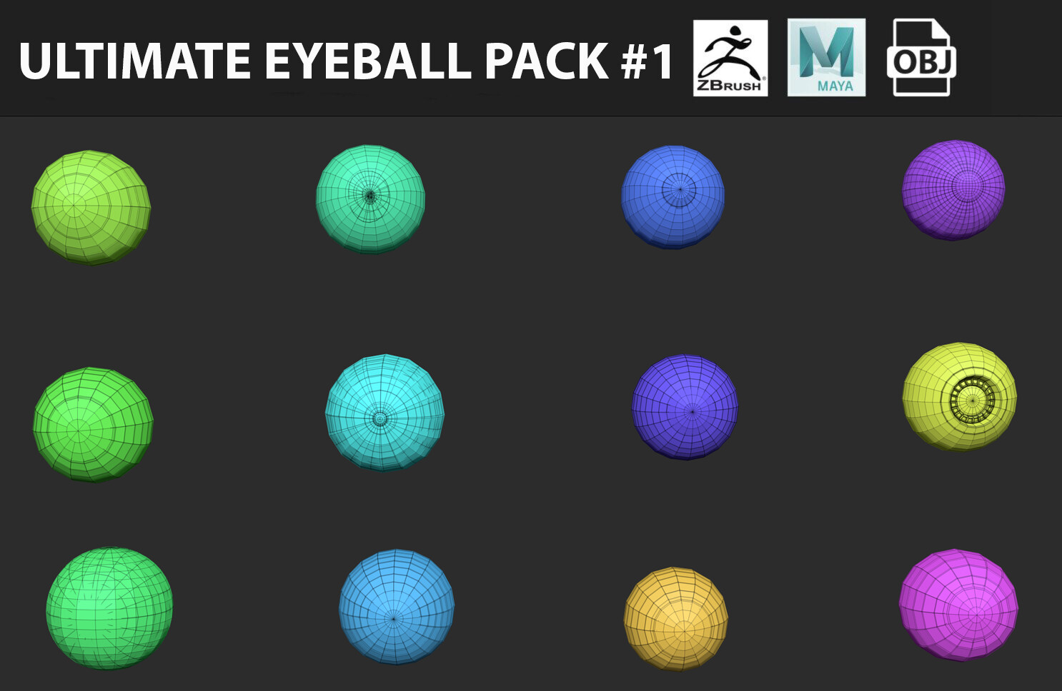 ArtStation - Ultimate Eyeball Model Packs #1 | Resources