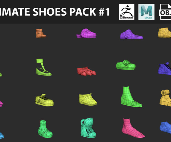 ArtStation - Ultimate Shoes and Feets Asset Pack #1 | Resources
