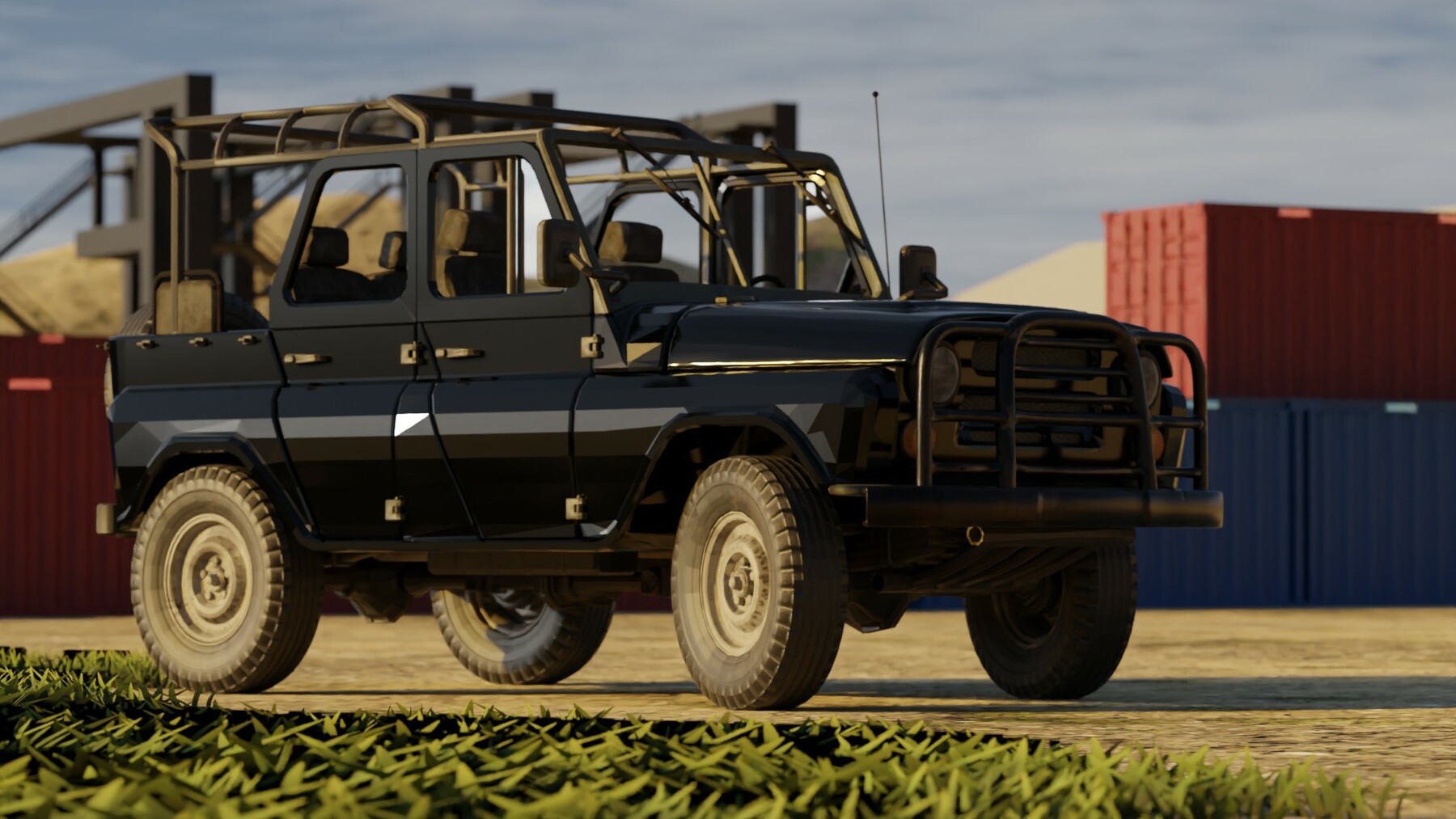 ArtStation - UAZ Hunter Military Vehile | Game Assets