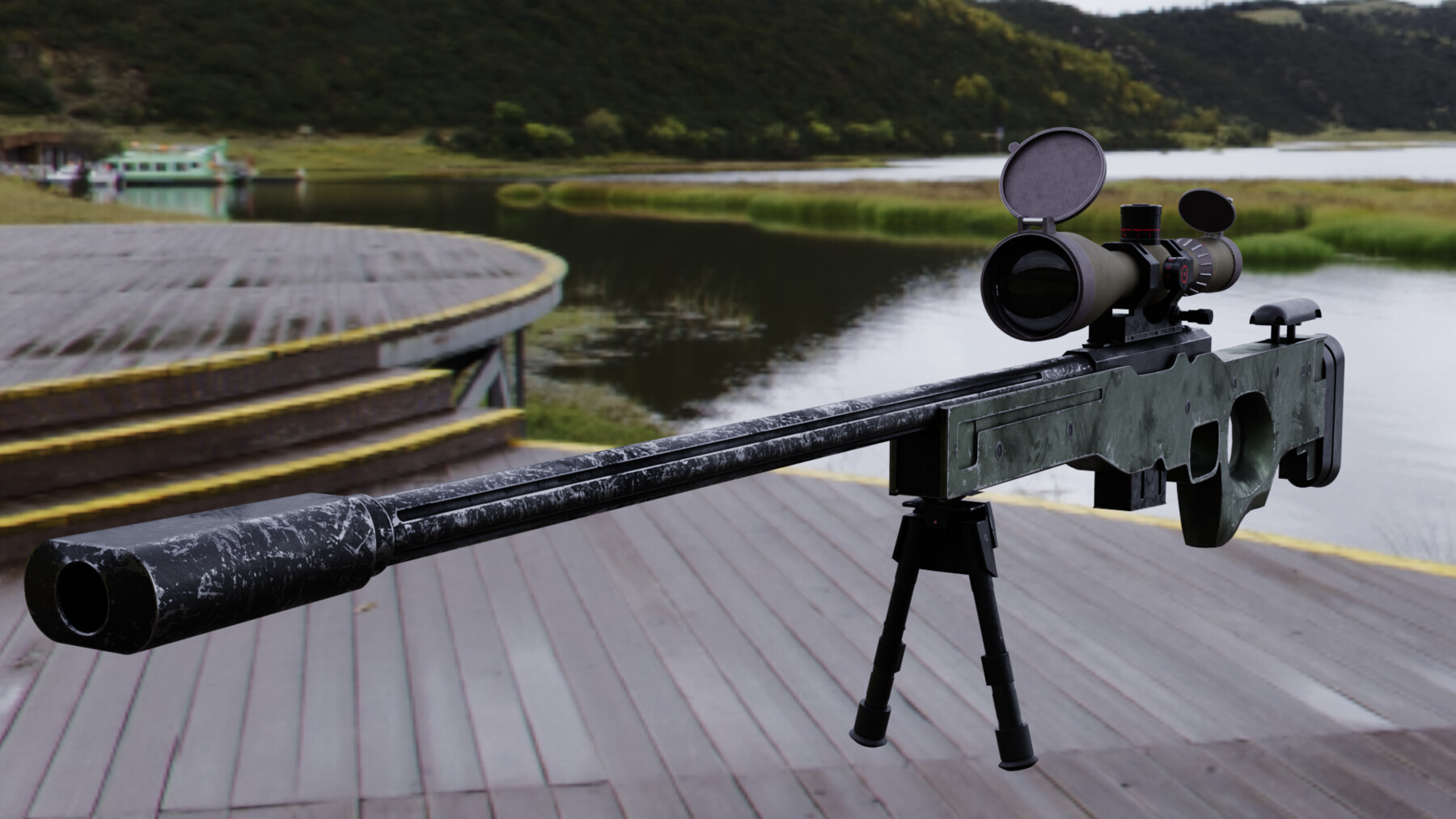 ArtStation - Awp L96A1 PBR Low-poly Game ready | Resources