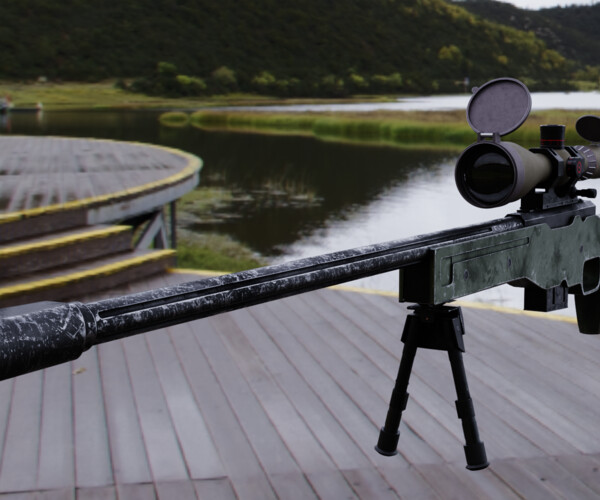 ArtStation - Awp L96A1 PBR Low-poly Game ready | Resources