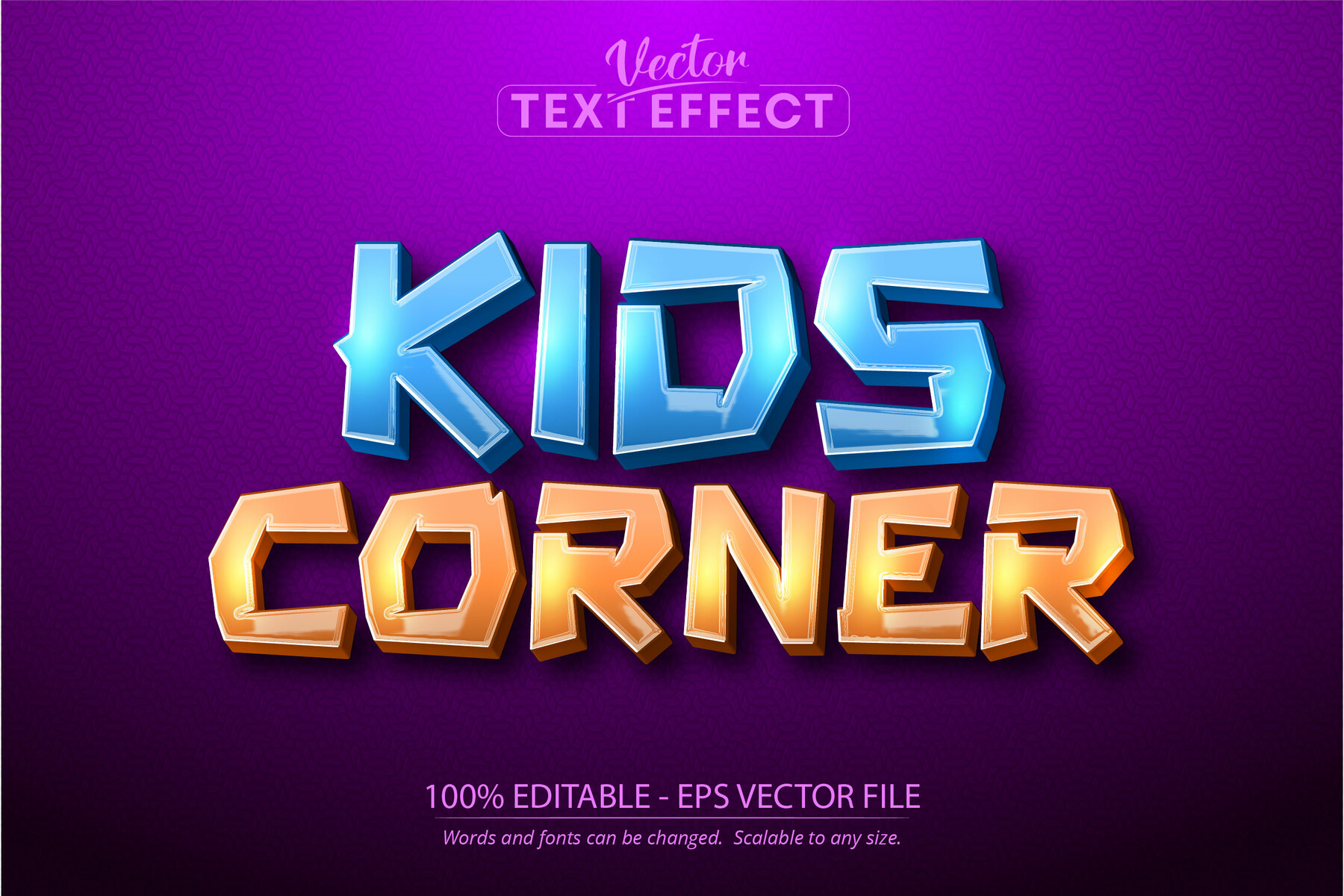 ArtStation - Cartoon text effect, editable kids cornet text and comic ...