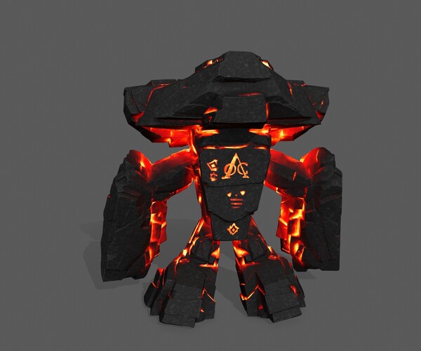 ArtStation - lava monster | Game Assets