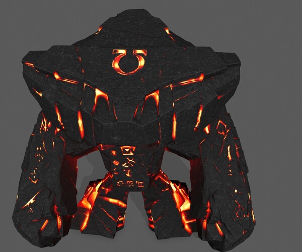 ArtStation - lava monster | Game Assets