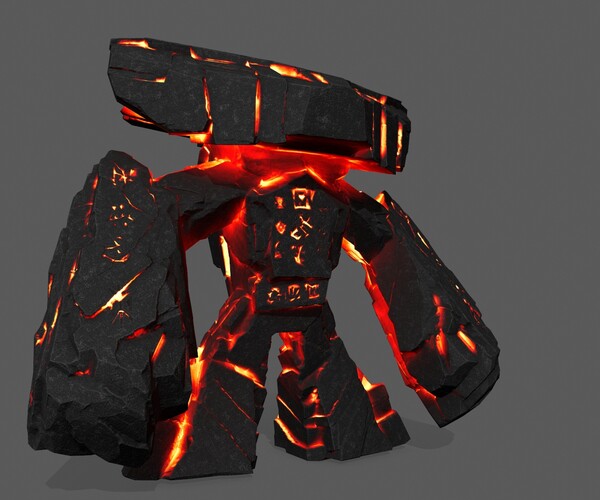 ArtStation - lava monster | Game Assets