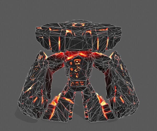 ArtStation - lava monster | Game Assets