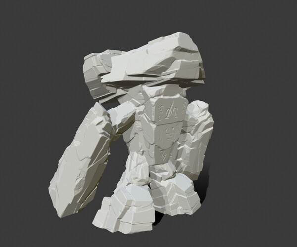 ArtStation - Rock_Monster_Stl | Game Assets