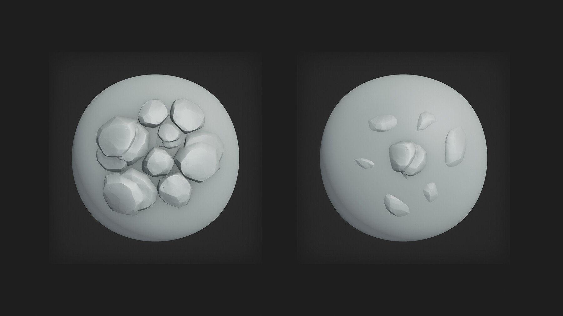 ArtStation - Stylized Rocks Brush Set - Vol 1 | Ready for Blender ...