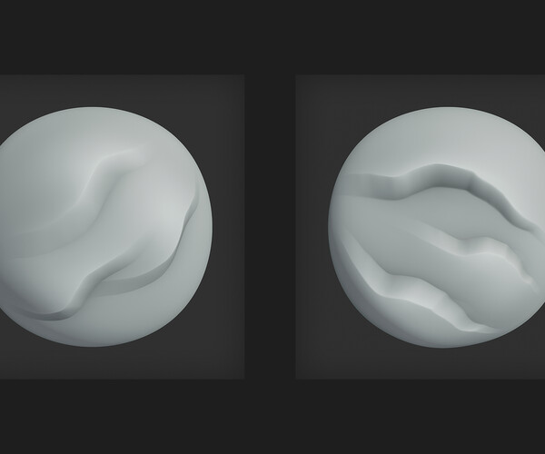 ArtStation - Stylized Rocks Brush Set - Vol 1 | Ready for Blender ...