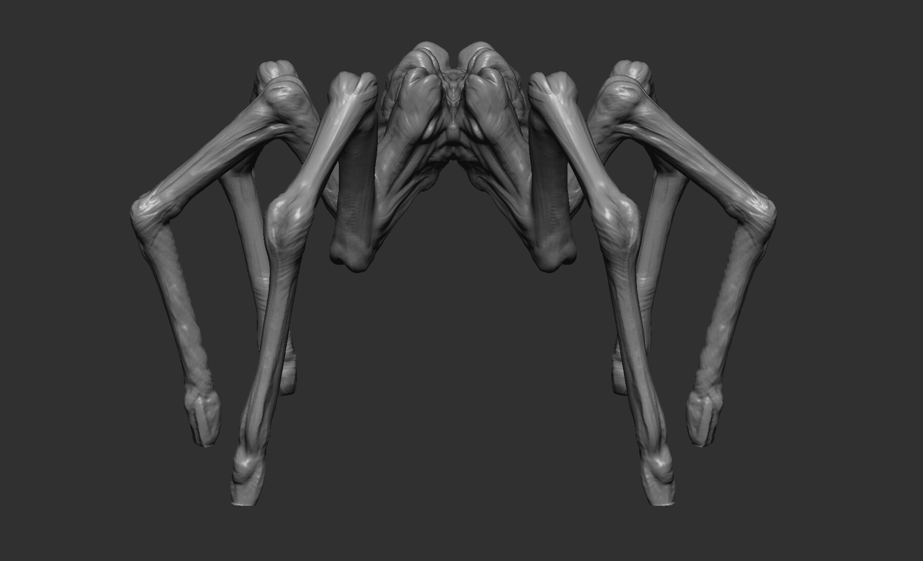 ArtStation - Six Legged Creature - 3D Concept sketch | Game Assets
