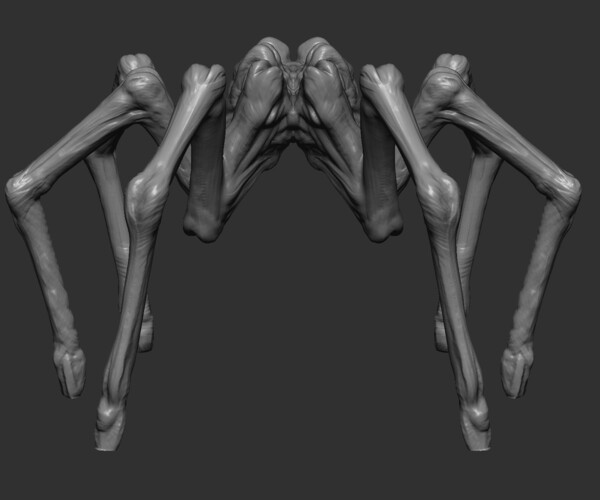 ArtStation - Six Legged Creature - 3D Concept sketch | Game Assets