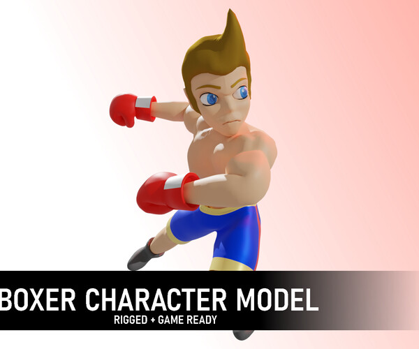 ArtStation - Boxer Character Model | Game Assets