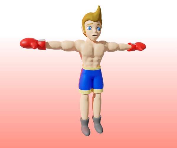 ArtStation - Boxer Character Model | Game Assets