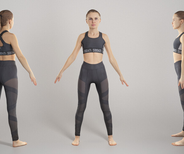 ArtStation - Fitness woman ready for animation 322 | Game Assets