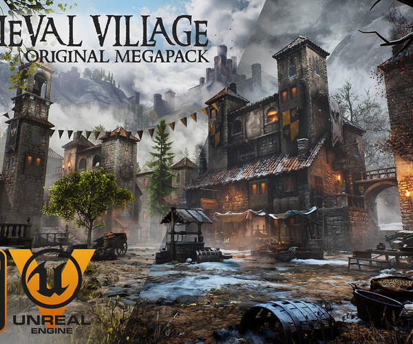ArtStation - Medieval Village Megapack by Meshingun Studio - Unreal ...