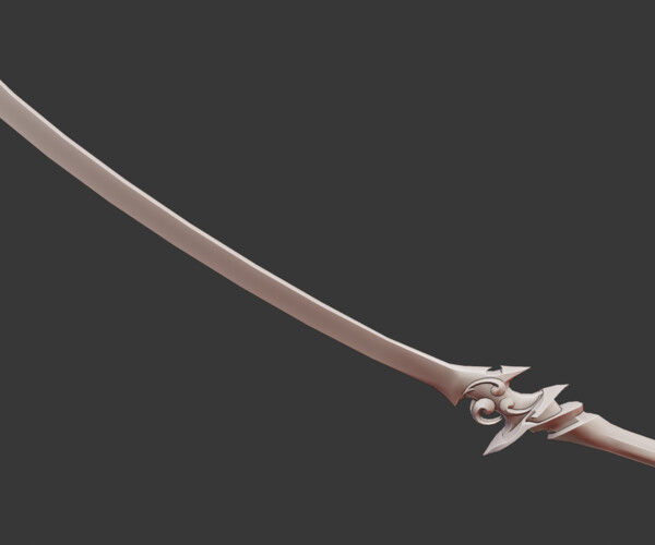 ArtStation - Genshin Impact Sword Printable Model 1 | 3D print model ...