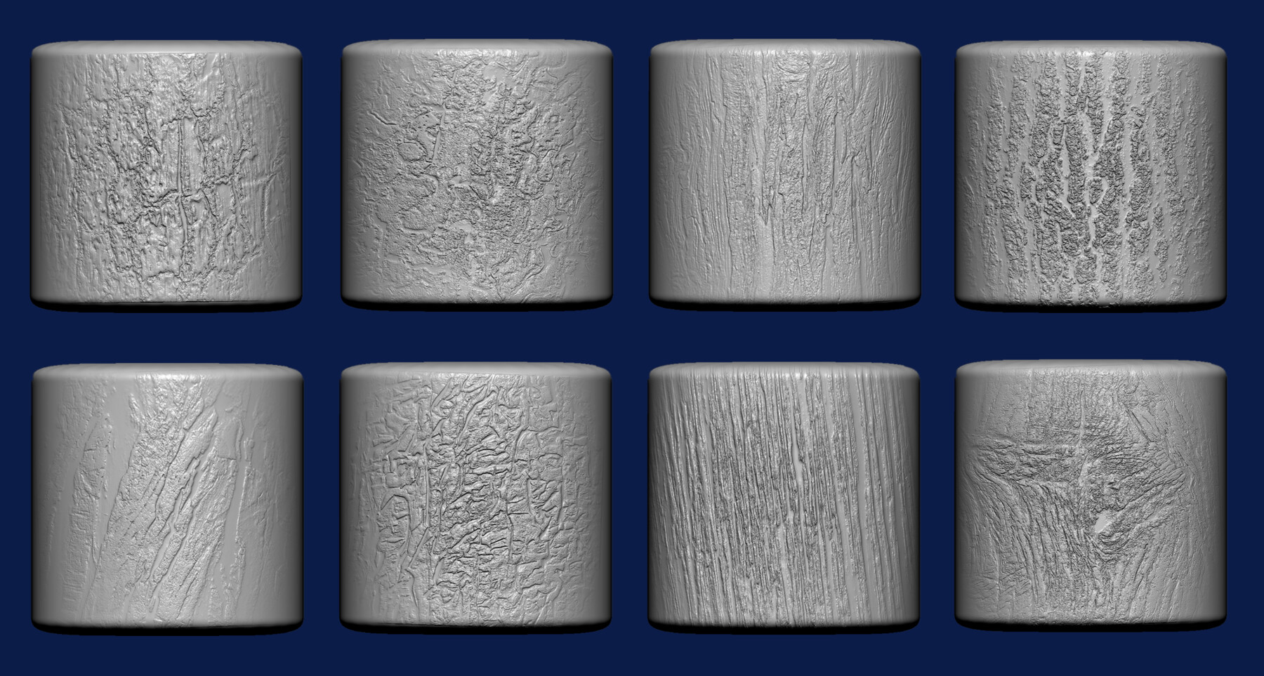 ArtStation - Alphas Tree Crust Simulation Package | Brushes