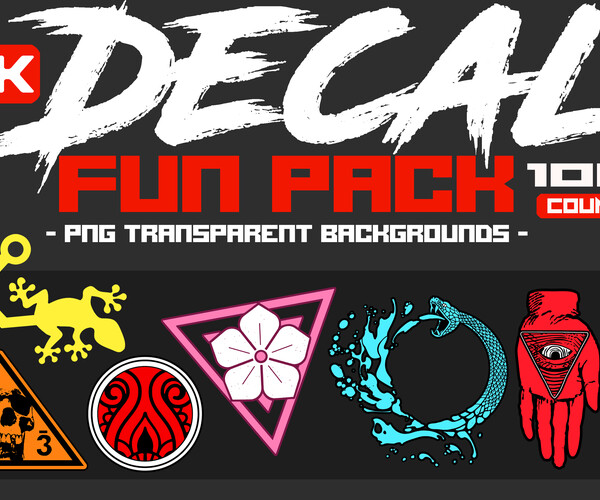 ArtStation - Decal Fun Pack | Game Assets