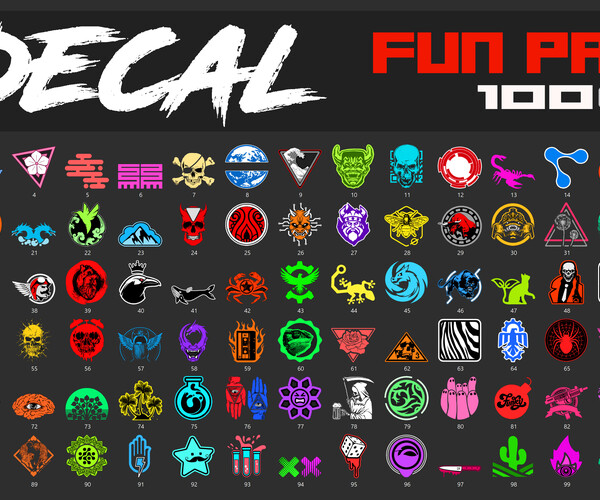 ArtStation - Decal Fun Pack | Game Assets