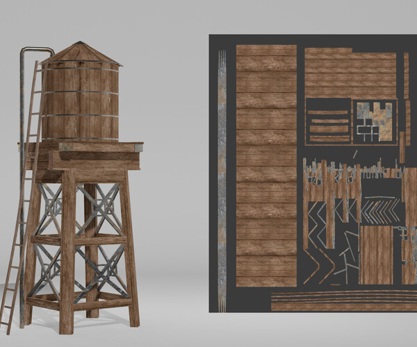 ArtStation - Water tank | Game Assets