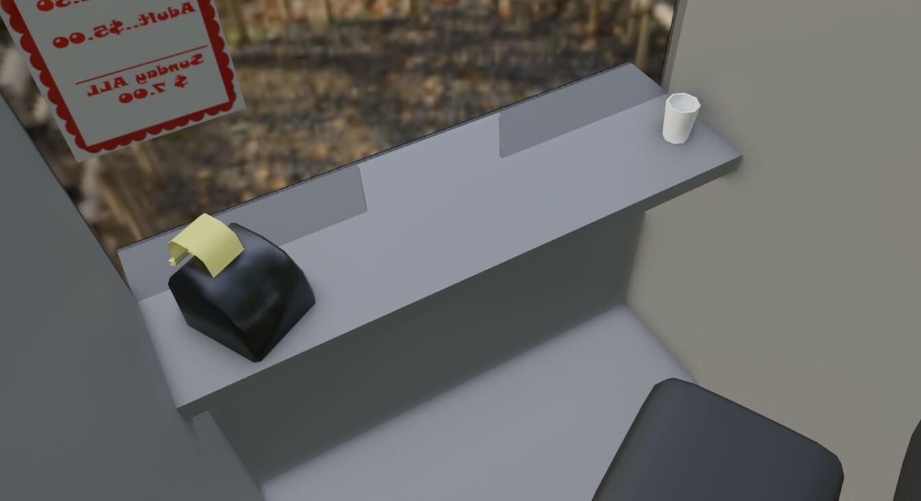 ArtStation - Ticket Office - Bilheteria Low-poly 3D model | Game Assets