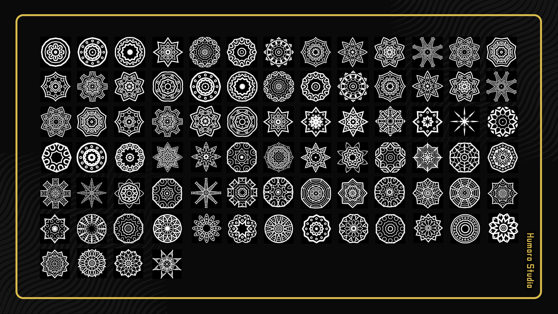 ArtStation - 300 trim border ,circle,polygon and square alpha and ...