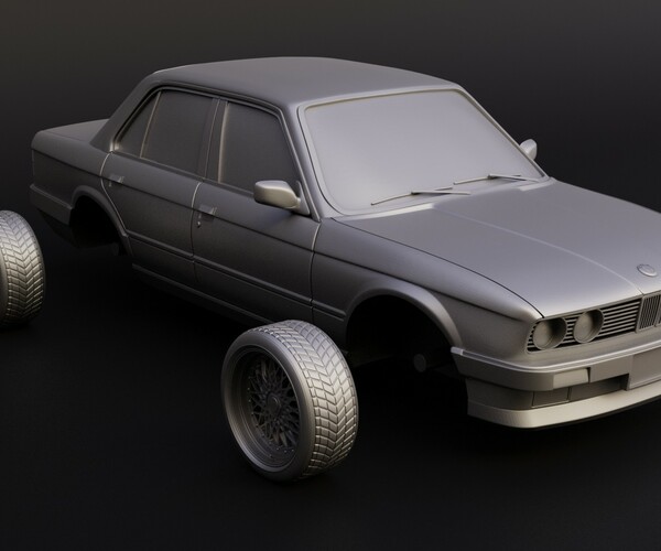 ArtStation - BMW E30 chrome bumper stl for 3D printing | Game Assets