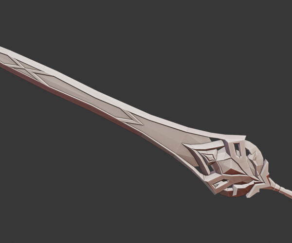 ArtStation - Genshin Impact Sword Printable Model 3 | 3D print model ...