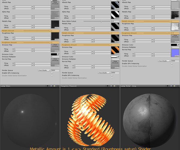 ArtStation - Desk Lamp with Bulb and three custom 2-sided shaders for ...