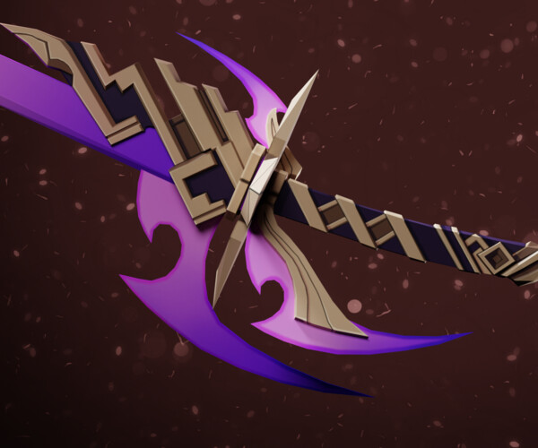ArtStation - Genshin Impact Sword Printable Model 6 | 3D print model ...