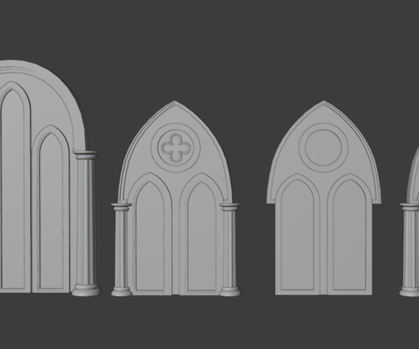 ArtStation - Window Set | Game Assets