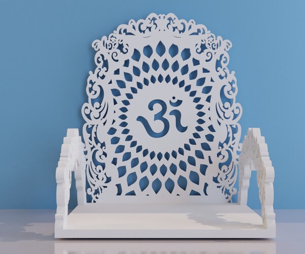 ArtStation - Home Temple design for Prayer Room | Mandir design cutting ...