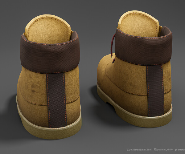 ArtStation - Stylized Boot | 3D model | 4k Textures | Resources