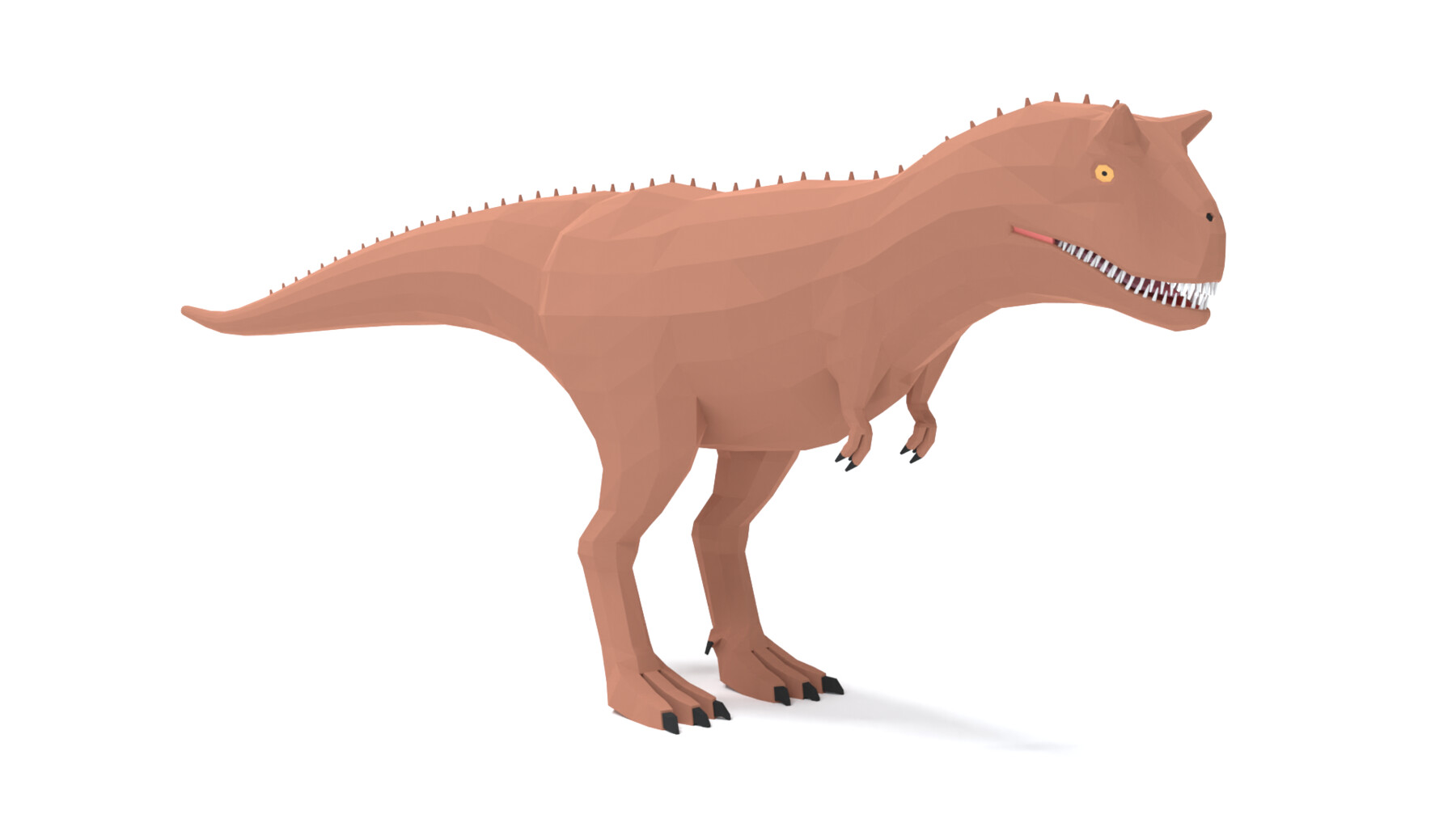 ArtStation - Low Poly Cartoon Carnotaurus Dinosaur | Resources