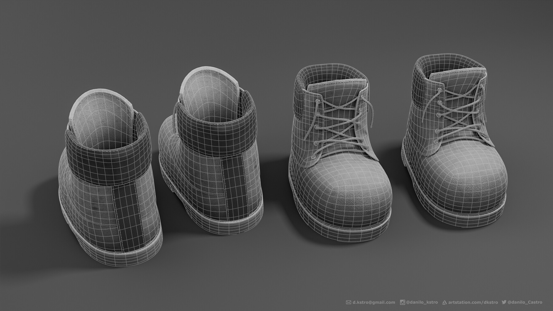 ArtStation - Stylized Boot | 3D model | 4k Textures | Resources