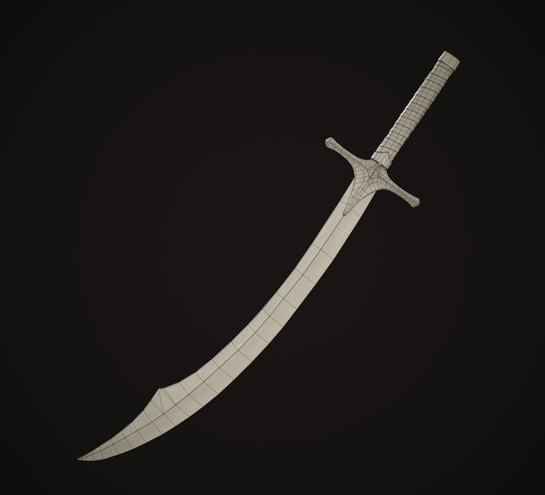 ArtStation - Scimitar, Free asset | Game Assets