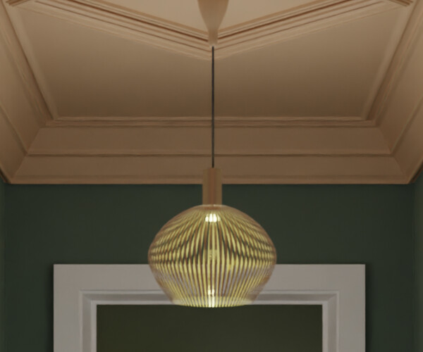 ArtStation - Gold Pendant light | Game Assets