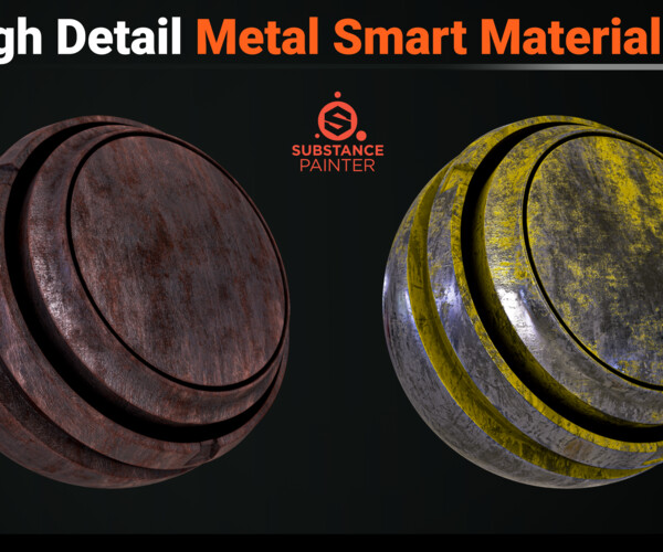 ArtStation - High-Detail Metal Smart Material / substance painter Vol.1 ...