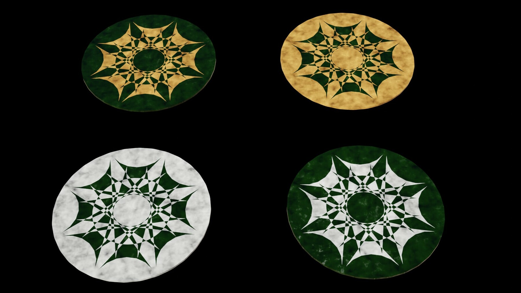 ArtStation - Decorative Floor Pattern Tile Combination (001 & 002 ...