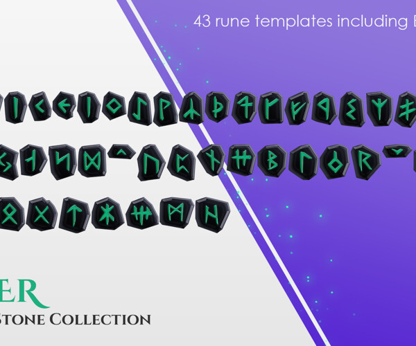 ArtStation - 2d runestone asset collection (Onyx) | Game Assets
