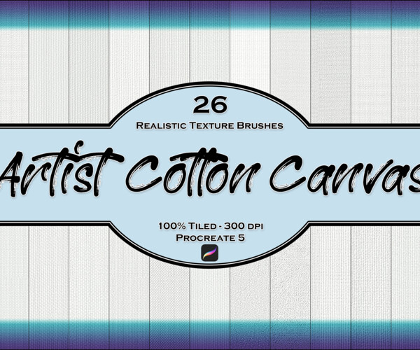 ArtStation - 26 Free Procreate Cotton Canvas Brushes | Brushes