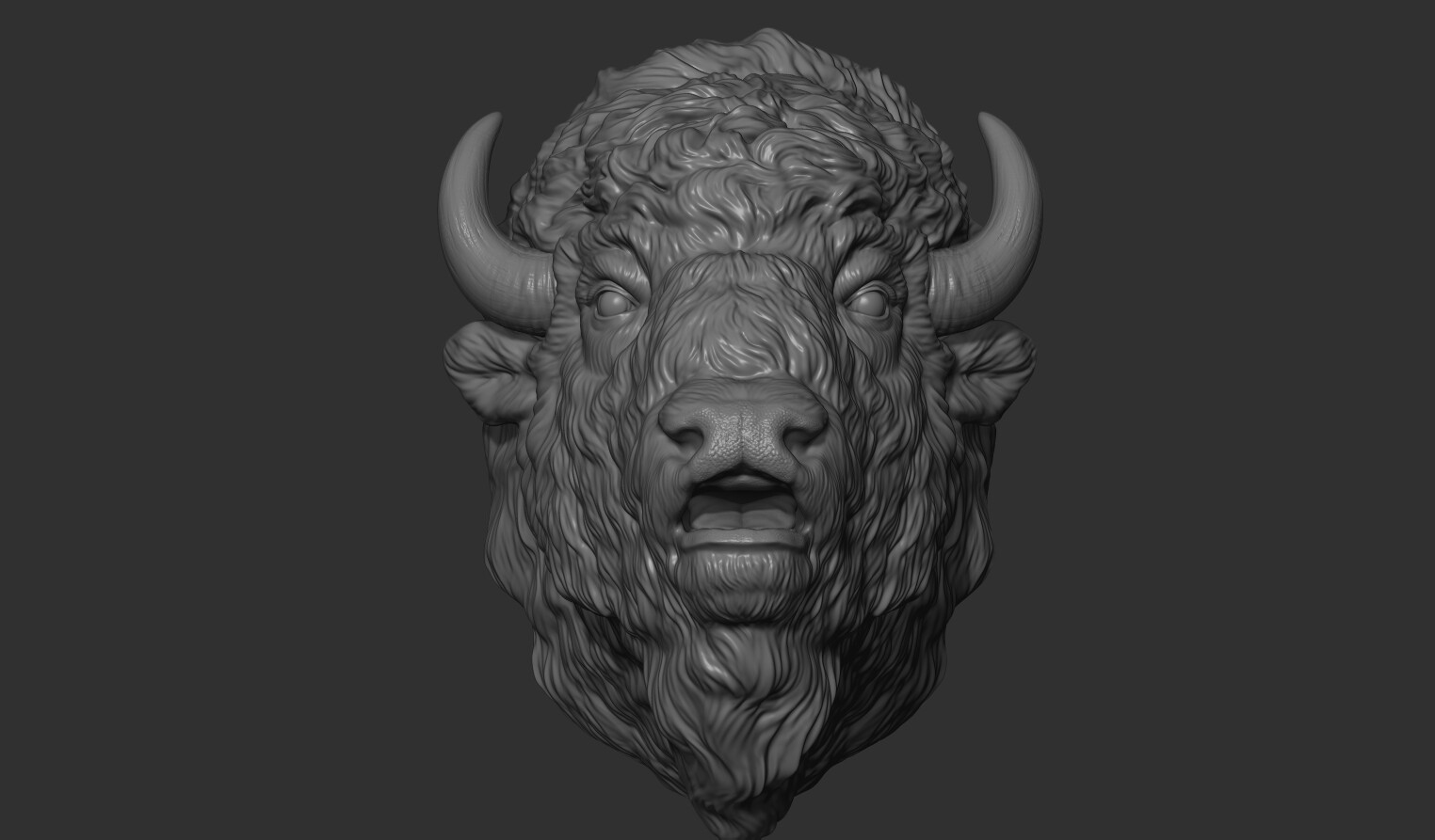 ArtStation - Bison moo head | Resources