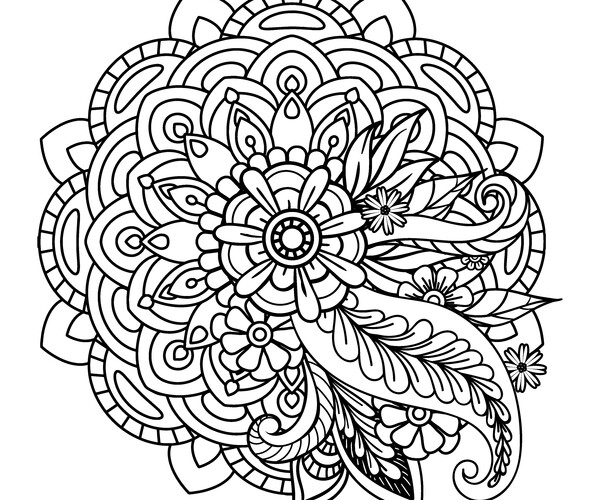 ArtStation - high quality mandala coloring page kids and adults | Artworks