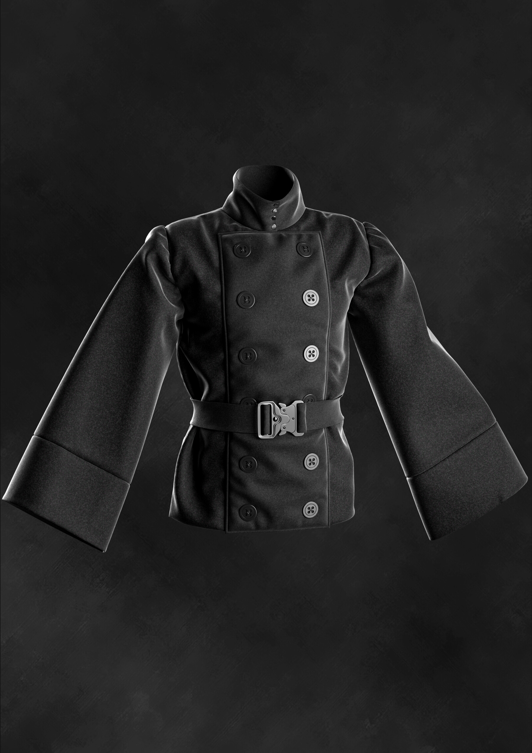 ArtStation - Coat #2. Marvelous Designer / Clo 3D project +obj / fbx ...