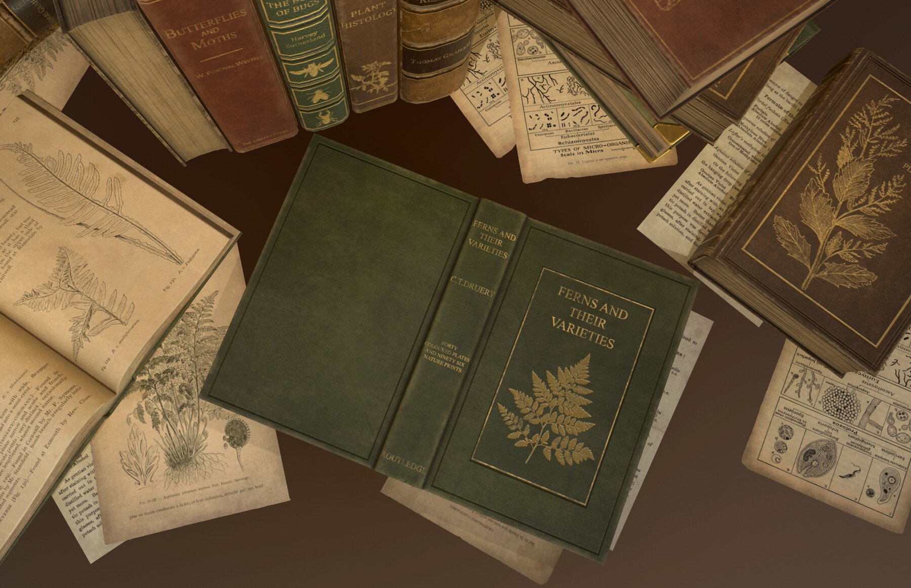 ArtStation - Old Books set | Game Assets