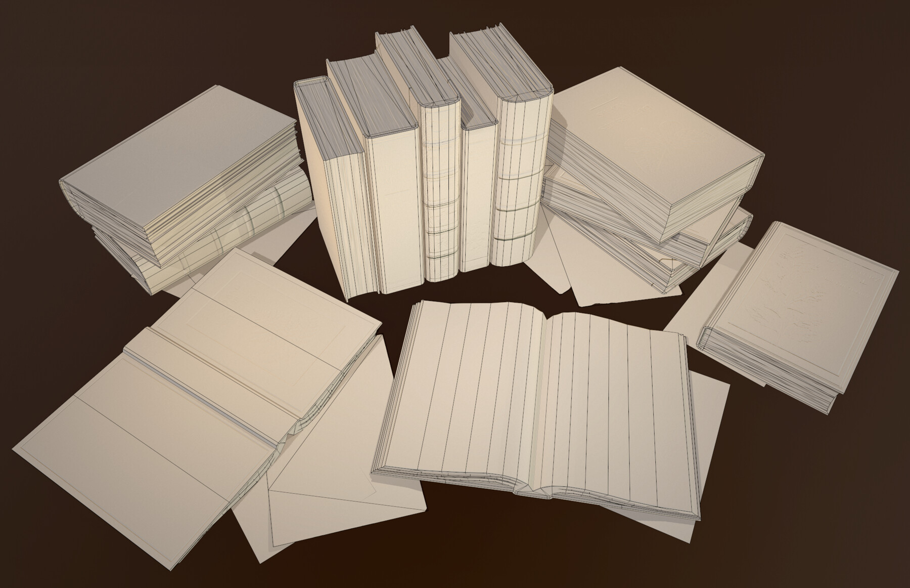 ArtStation - Old Books set | Game Assets